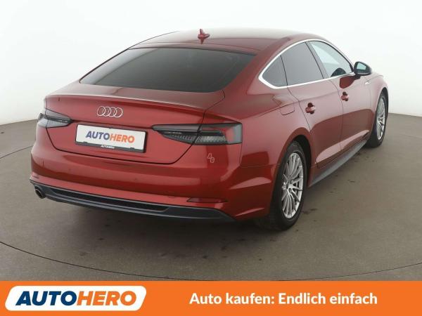 Red Audi A5 2019 in Kaunas, with an engine capacity of 2.00 L and mileage of 59 thousand km for 29868 €, photo 6 on AUTOMOTO.COM.LV