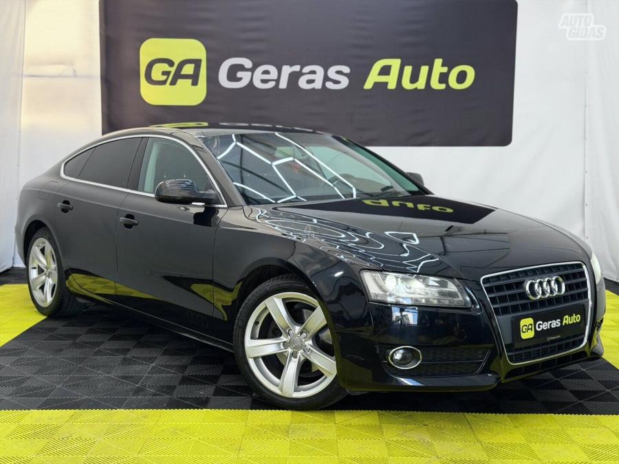 Melns Audi A5 Sportback 2011 Avižieniai, ar dzinēja tilpumu 2.00 L un nobraukumu 272 tūkst. km par 8990 €, foto 4 vietnē AUTOMOTO.COM.LV