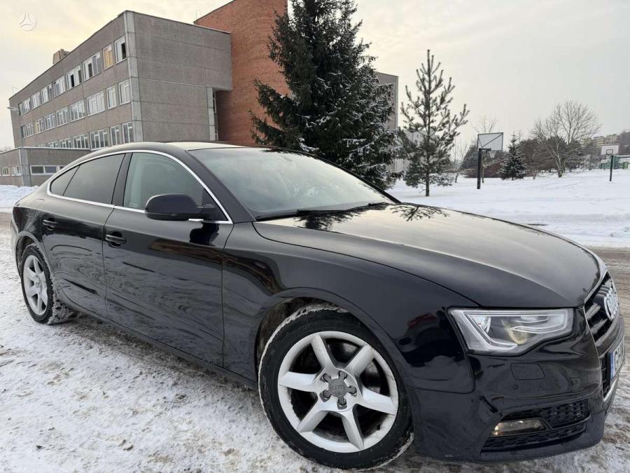 Black Audi A5 Sportback 2013 in Kaunas, with an engine capacity of 2.00 L and mileage of 200 thousand km for 8750 €, photo 13 on AUTOMOTO.COM.LV