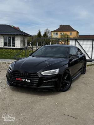 Black Audi A5 Sportback 2018 in Klaipeda, with an engine capacity of 2.00 L and mileage of 134 thousand km for 18950 €, photo 3 on AUTOMOTO.COM.LV
