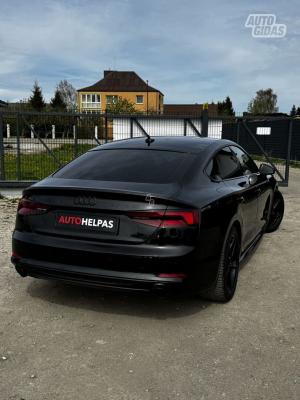 Black Audi A5 Sportback 2018 in Klaipeda, with an engine capacity of 2.00 L and mileage of 134 thousand km for 18950 €, photo 8 on AUTOMOTO.COM.LV
