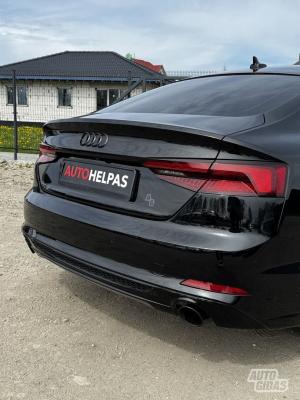 Black Audi A5 Sportback 2018 in Klaipeda, with an engine capacity of 2.00 L and mileage of 134 thousand km for 18950 €, photo 9 on AUTOMOTO.COM.LV