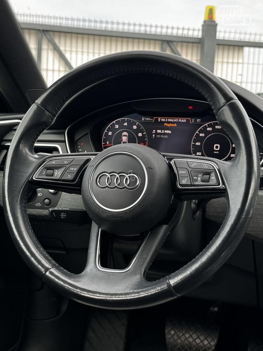 Black Audi A5 Sportback 2018 in Klaipeda, with an engine capacity of 2.00 L and mileage of 134 thousand km for 18950 €, photo 13 on AUTOMOTO.COM.LV