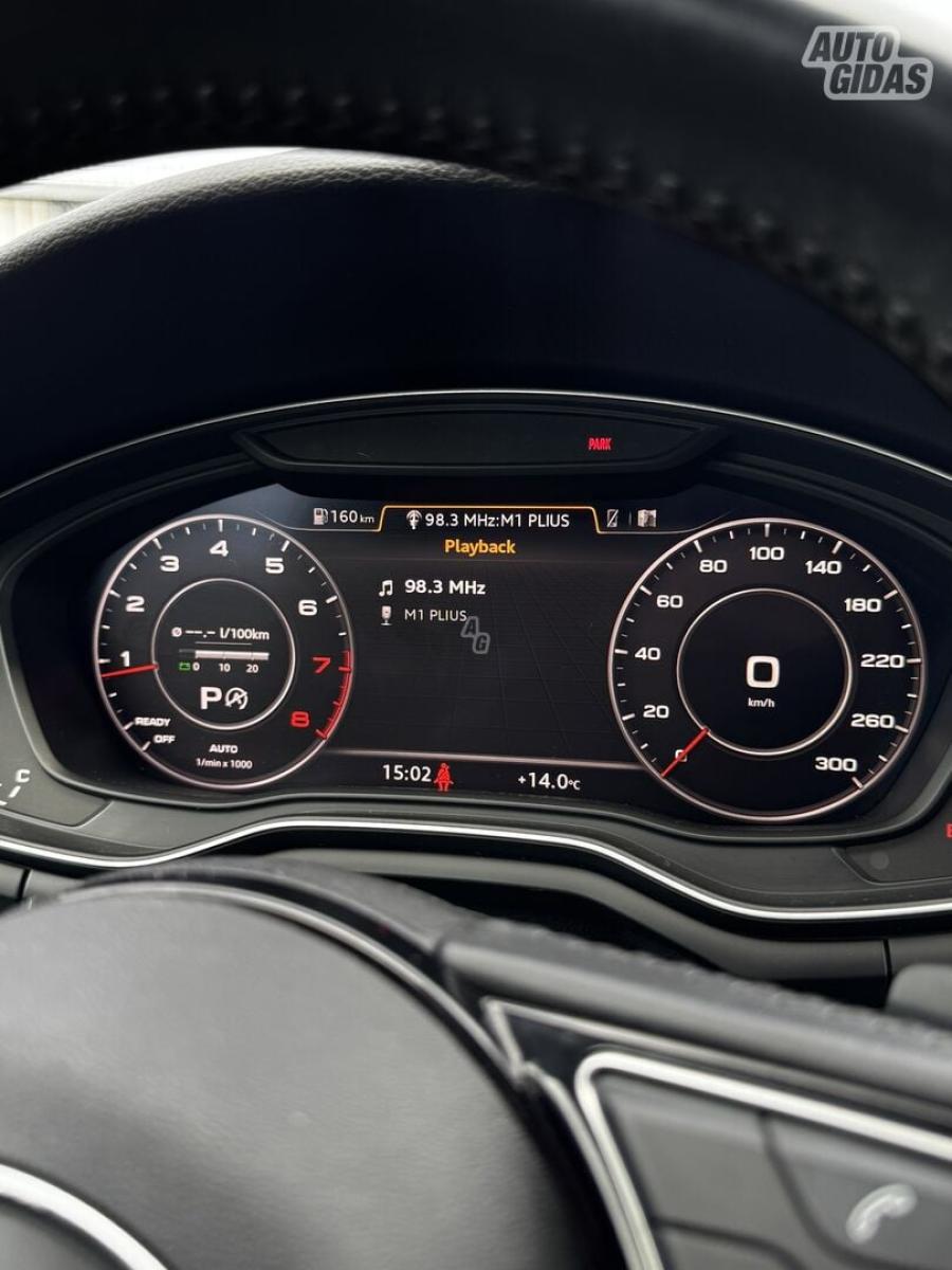 Black Audi A5 Sportback 2018 in Klaipeda, with an engine capacity of 2.00 L and mileage of 134 thousand km for 18950 €, photo 18 on AUTOMOTO.COM.LV