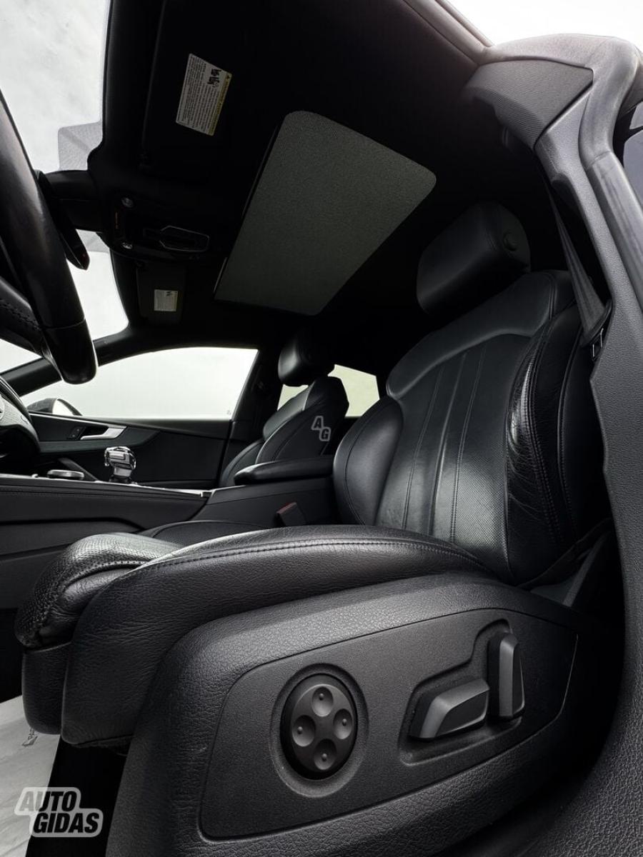 Black Audi A5 Sportback 2018 in Klaipeda, with an engine capacity of 2.00 L and mileage of 134 thousand km for 18950 €, photo 23 on AUTOMOTO.COM.LV