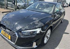 Black Audi A5 Sportback 2023 in Kaunas, with an engine capacity of 2.00 L and mileage of 84 thousand km for 20449 €, photo  on AUTOMOTO.COM.LV