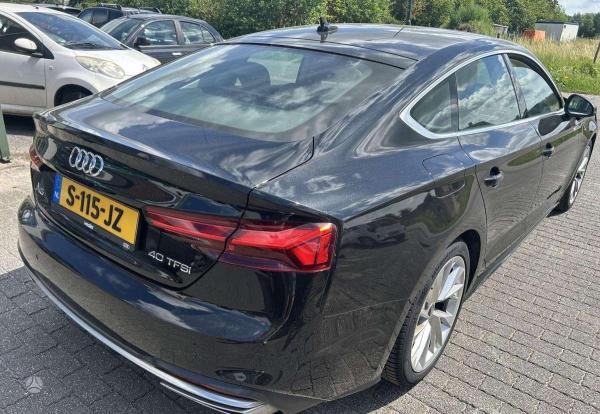 Black Audi A5 Sportback 2023 in Kaunas, with an engine capacity of 2.00 L and mileage of 84 thousand km for 20449 €, photo 4 on AUTOMOTO.COM.LV