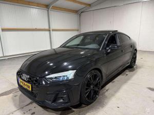 Black Audi A5 Sportback 2024 in Kaunas, with an engine capacity of 2.00 L and mileage of 73 thousand km for 21900 €, photo  on AUTOMOTO.COM.LV