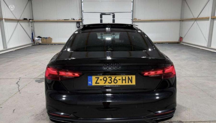 Black Audi A5 Sportback 2024 in Kaunas, with an engine capacity of 2.00 L and mileage of 73 thousand km for 21900 €, photo 6 on AUTOMOTO.COM.LV