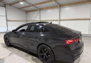Black Audi A5 Sportback 2024 in Kaunas, with an engine capacity of 2.00 L and mileage of 73 thousand km for 21900 €, photo 7 on AUTOMOTO.COM.LV