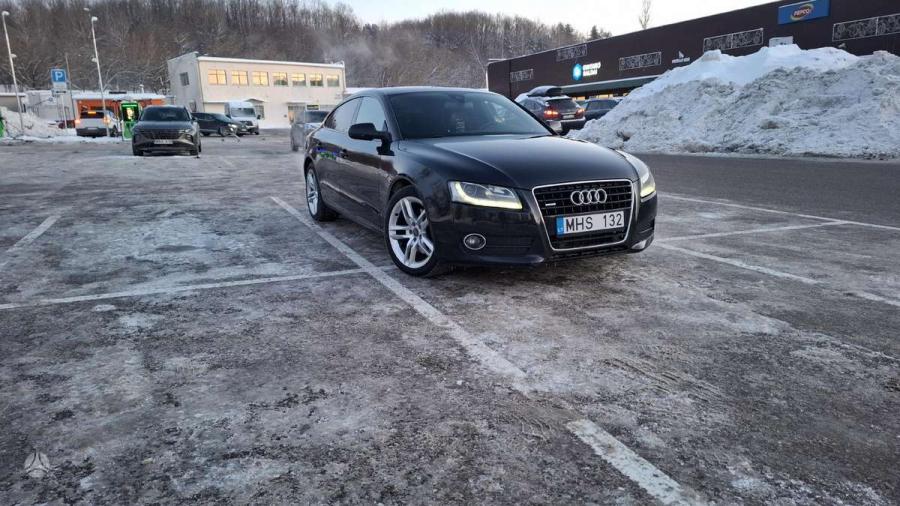 Melns Audi A5 Sportback 2009 Viļņa, ar dzinēja tilpumu 2.97 L un nobraukumu 317 tūkst. km par 7200 €, foto 3 vietnē AUTOMOTO.COM.LV