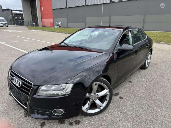 Melns Audi A5 Sportback 2009 Prienai, ar dzinēja tilpumu 2.97 L un nobraukumu 300 tūkst. km par 6700 €, foto 1 vietnē AUTOMOTO.COM.LV
