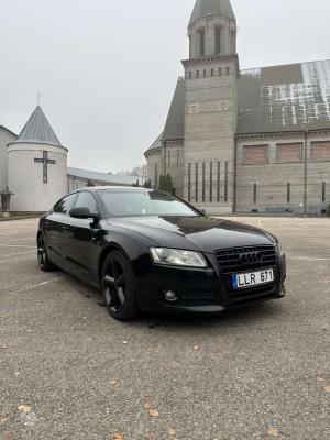Black Audi A5 Sportback 2010 in Alytus, with an engine capacity of 2.00 L and mileage of 319 thousand km for 7900 €, photo 2 on AUTOMOTO.COM.LV