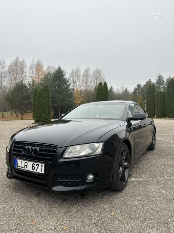 Black Audi A5 Sportback 2010 in Alytus, with an engine capacity of 2.00 L and mileage of 319 thousand km for 7900 €, photo 5 on AUTOMOTO.COM.LV