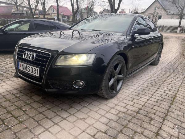 Melns Audi A5 Sportback 2010 Ukmergė, ar dzinēja tilpumu 1.97 L un nobraukumu 319 tūkst. km par 4400 €, foto 1 vietnē AUTOMOTO.COM.LV