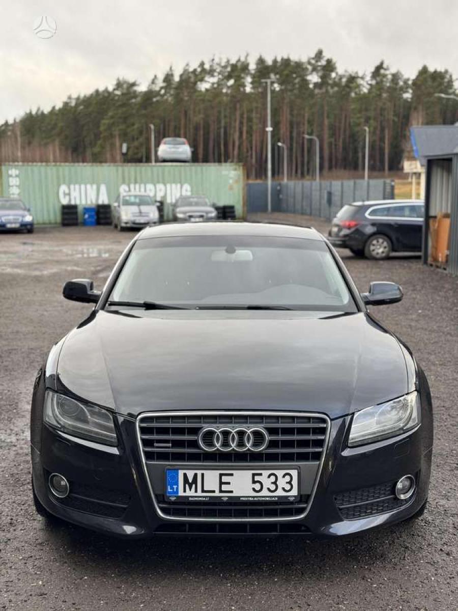 Melns Audi A5 Sportback 2010 Viļņa, ar dzinēja tilpumu 1.98 L un nobraukumu 250 tūkst. km par 6999 €, foto 3 vietnē AUTOMOTO.COM.LV