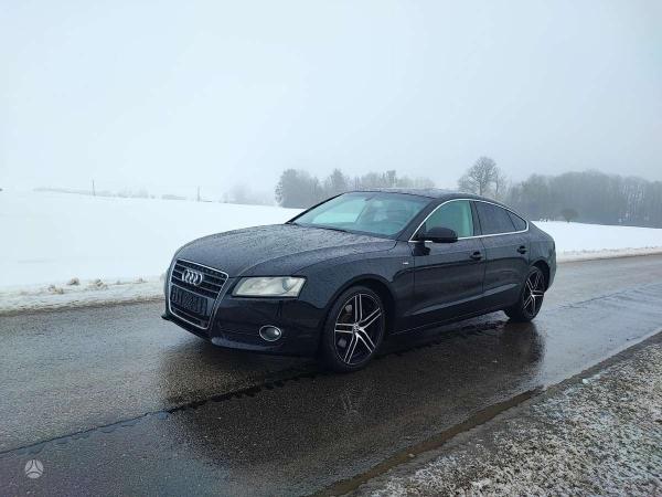 Черный Ауди A5 Sportback 2010 в Каунас, объемом двигателя 1.80 л и пробегом 315 тыс. км за 6000 €, фото 1 на AUTOMOTO.COM.LV