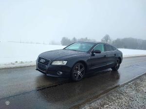 Melns Audi A5 Sportback 2010 Kauņa, ar dzinēja tilpumu 1.80 L un nobraukumu 315 tūkst. km par 6000 €, foto  vietnē AUTOMOTO.COM.LV