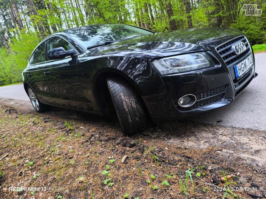 Black Audi A5 Sportback 2010 in Alytus, with an engine capacity of 2.00 L and mileage of 271 thousand km for 5100 €, photo 4 on AUTOMOTO.COM.LV