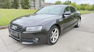 Black Audi A5 Sportback 2010 in Klaipeda, with an engine capacity of 2.70 L and mileage of 320 thousand km for 6800 €, photo  on AUTOMOTO.COM.LV