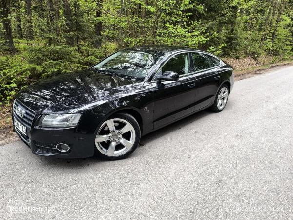 Melns Audi A5 Sportback 2010 Alīta, ar dzinēja tilpumu 2.00 L un nobraukumu 271 tūkst. km par 5100 €, foto 7 vietnē AUTOMOTO.COM.LV