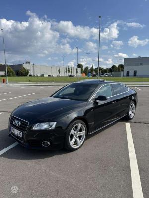 Melns Audi A5 Sportback 2010 Gargždai, ar dzinēja tilpumu 1.97 L un nobraukumu 287 tūkst. km par 6800 €, foto  vietnē AUTOMOTO.COM.LV