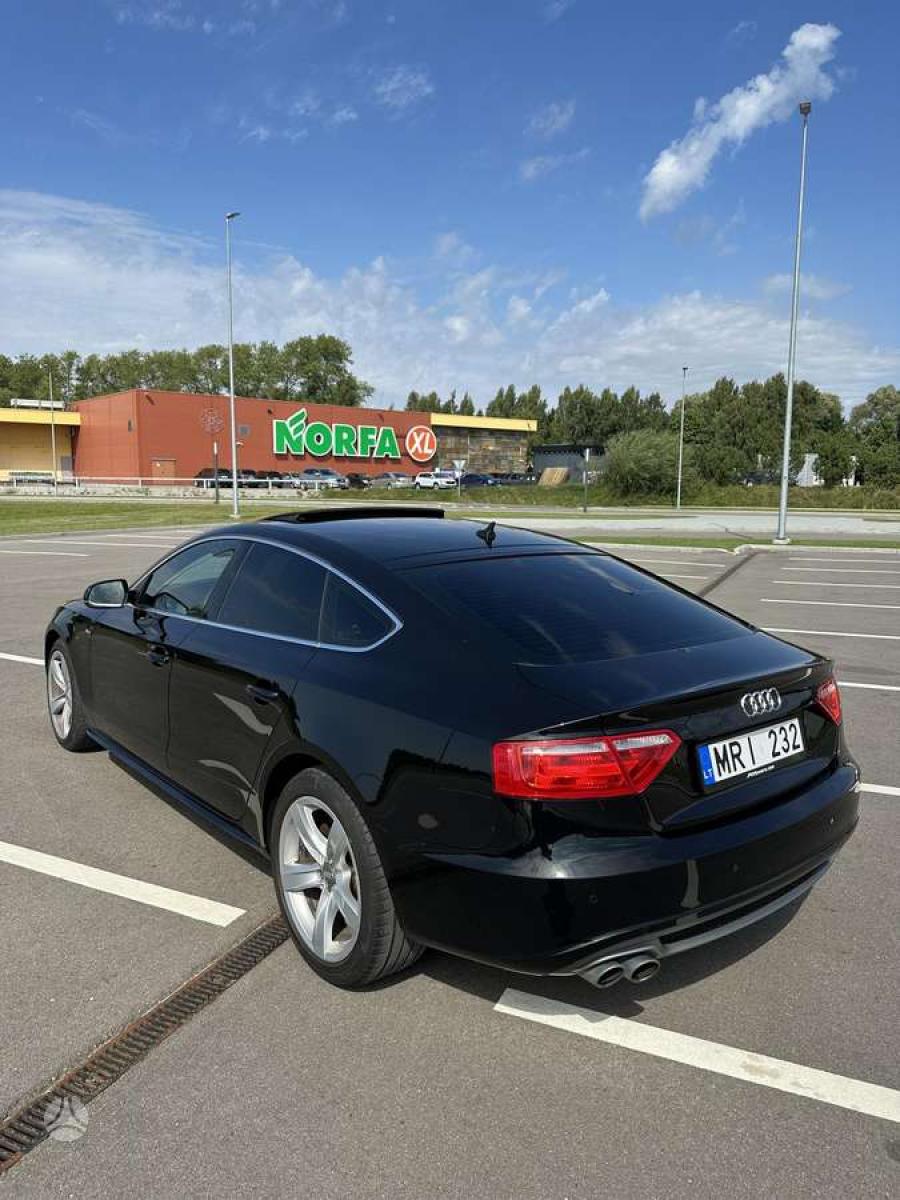 Черный Ауди A5 Sportback 2010 в Гаргждай, объемом двигателя 1.97 л и пробегом 287 тыс. км за 6800 €, фото 4 на AUTOMOTO.COM.LV