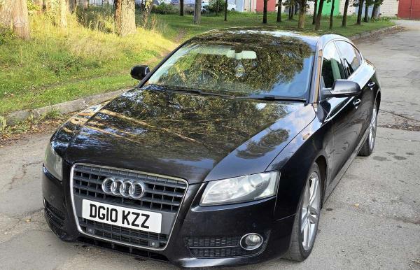 Melns Audi A5 Sportback 2010 Radviliškis, ar dzinēja tilpumu 1.97 L un nobraukumu 271 tūkst. km par 2200 €, foto 1 vietnē AUTOMOTO.COM.LV