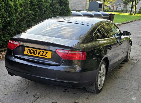 Melns Audi A5 Sportback 2010 Radviliškis, ar dzinēja tilpumu 1.97 L un nobraukumu 271 tūkst. km par 2200 €, foto 7 vietnē AUTOMOTO.COM.LV