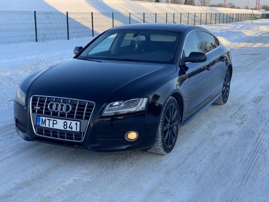Black Audi A5 Sportback 2011 in Mazeikiai, with an engine capacity of 2.70 L and mileage of 295 thousand km for 6700 €, photo 1 on AUTOMOTO.COM.LV