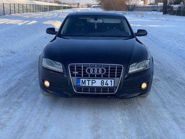 Melns Audi A5 Sportback 2011 Mažeikiai, ar dzinēja tilpumu 2.70 L un nobraukumu 295 tūkst. km par 6700 €, foto 2 vietnē AUTOMOTO.COM.LV