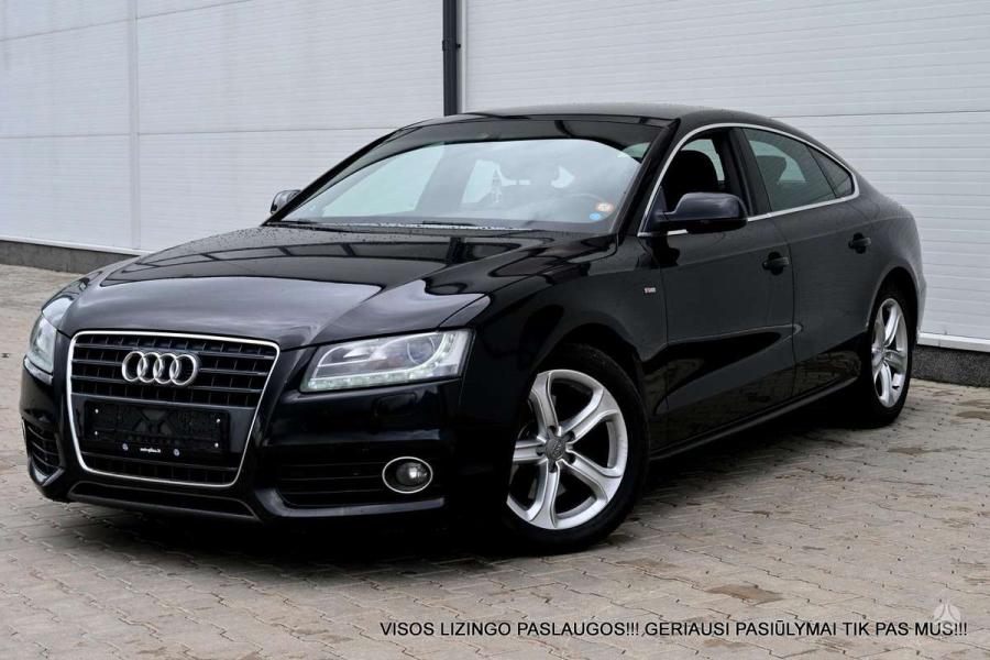 Black Audi A5 Sportback 2011 in Kretinga, with an engine capacity of 2.70 L and mileage of 319 thousand km for 7899 €, photo 4 on AUTOMOTO.COM.LV