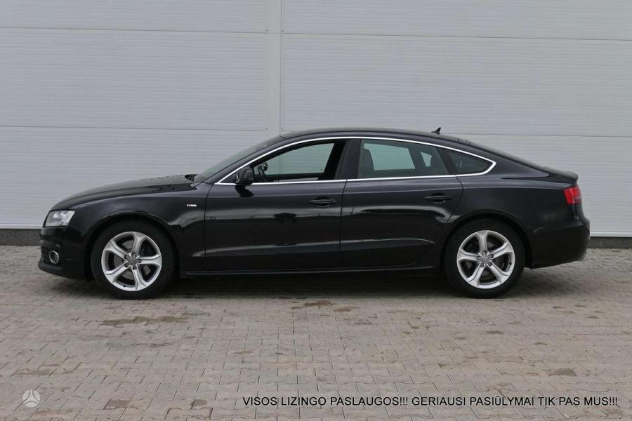 Black Audi A5 Sportback 2011 in Kretinga, with an engine capacity of 2.70 L and mileage of 319 thousand km for 7899 €, photo 12 on AUTOMOTO.COM.LV