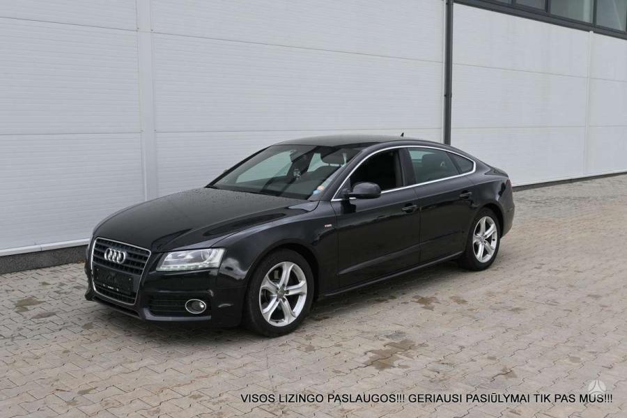 Black Audi A5 Sportback 2011 in Kretinga, with an engine capacity of 2.70 L and mileage of 319 thousand km for 7899 €, photo 14 on AUTOMOTO.COM.LV