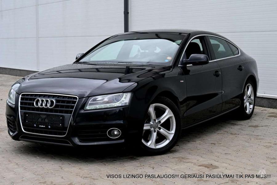 Black Audi A5 Sportback 2011 in Kretinga, with an engine capacity of 2.70 L and mileage of 319 thousand km for 7399 €, photo 4 on AUTOMOTO.COM.LV