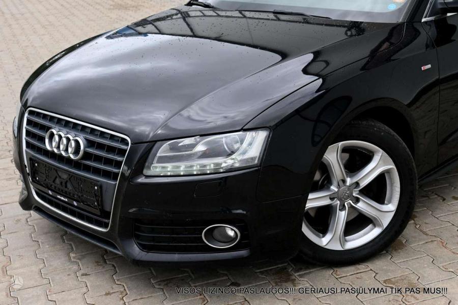 Black Audi A5 Sportback 2011 in Kretinga, with an engine capacity of 2.70 L and mileage of 319 thousand km for 7399 €, photo 5 on AUTOMOTO.COM.LV
