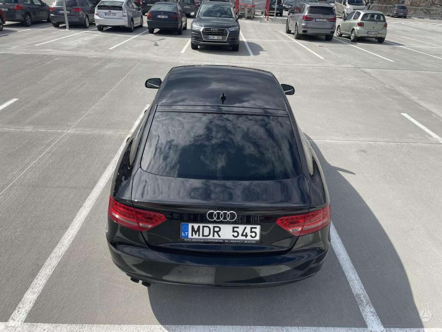 Black Audi A5 Sportback 2011 in Vilnius, with an engine capacity of 1.97 L and mileage of 490 thousand km for 6200 €, photo 6 on AUTOMOTO.COM.LV
