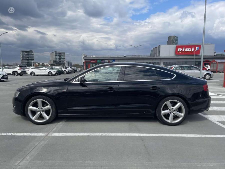 Black Audi A5 Sportback 2011 in Vilnius, with an engine capacity of 1.97 L and mileage of 490 thousand km for 6200 €, photo 10 on AUTOMOTO.COM.LV