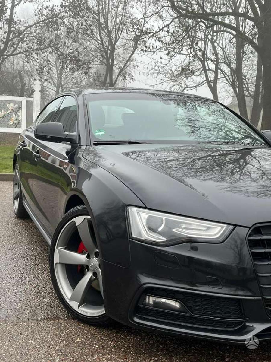 Black Audi A5 Sportback 2012 in Raseiniai, with an engine capacity of 2.97 L and mileage of 269 thousand km for 10950 €, photo 23 on AUTOMOTO.COM.LV