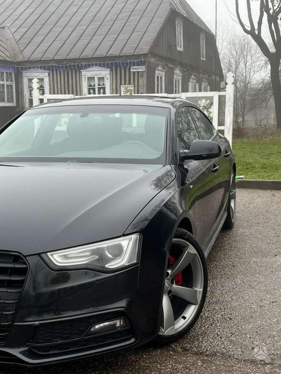 Black Audi A5 Sportback 2012 in Raseiniai, with an engine capacity of 2.97 L and mileage of 269 thousand km for 10950 €, photo 24 on AUTOMOTO.COM.LV