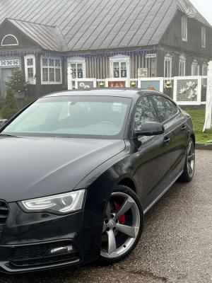 Black Audi A5 Sportback 2012 in Raseiniai, with an engine capacity of 2.97 L and mileage of 269 thousand km for 10950 €, photo 25 on AUTOMOTO.COM.LV