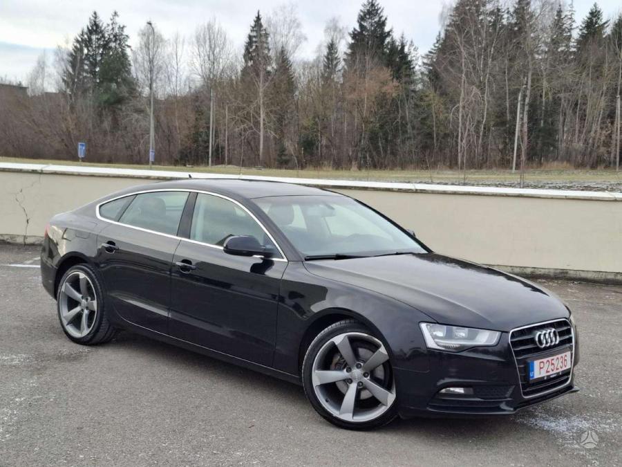 Melns Audi A5 Sportback 2012 Viļņa, ar dzinēja tilpumu 1.97 L un nobraukumu 243 tūkst. km par 8700 €, foto 1 vietnē AUTOMOTO.COM.LV