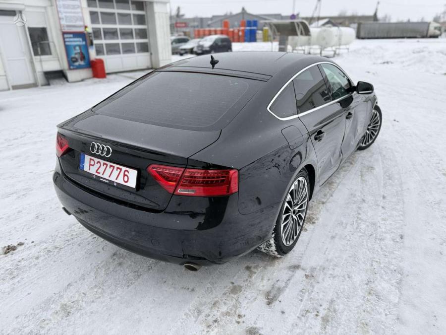 Black Audi A5 Sportback 2012 in Ukmerge, with an engine capacity of 2.97 L and mileage of 240 thousand km for 6500 €, photo 3 on AUTOMOTO.COM.LV