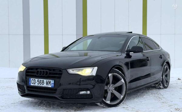 Black Audi A5 Sportback 2012 in Taurage, with an engine capacity of 1.97 L and mileage of 228 thousand km for 8800 €, photo 1 on AUTOMOTO.COM.LV