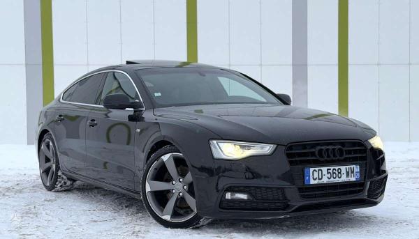 Black Audi A5 Sportback 2012 in Taurage, with an engine capacity of 1.97 L and mileage of 228 thousand km for 8800 €, photo 2 on AUTOMOTO.COM.LV