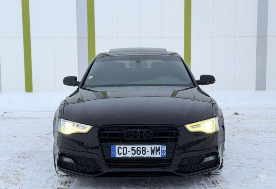 Black Audi A5 Sportback 2012 in Taurage, with an engine capacity of 1.97 L and mileage of 228 thousand km for 8800 €, photo 3 on AUTOMOTO.COM.LV