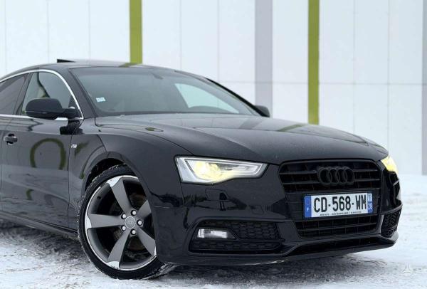 Black Audi A5 Sportback 2012 in Taurage, with an engine capacity of 1.97 L and mileage of 228 thousand km for 8800 €, photo 8 on AUTOMOTO.COM.LV