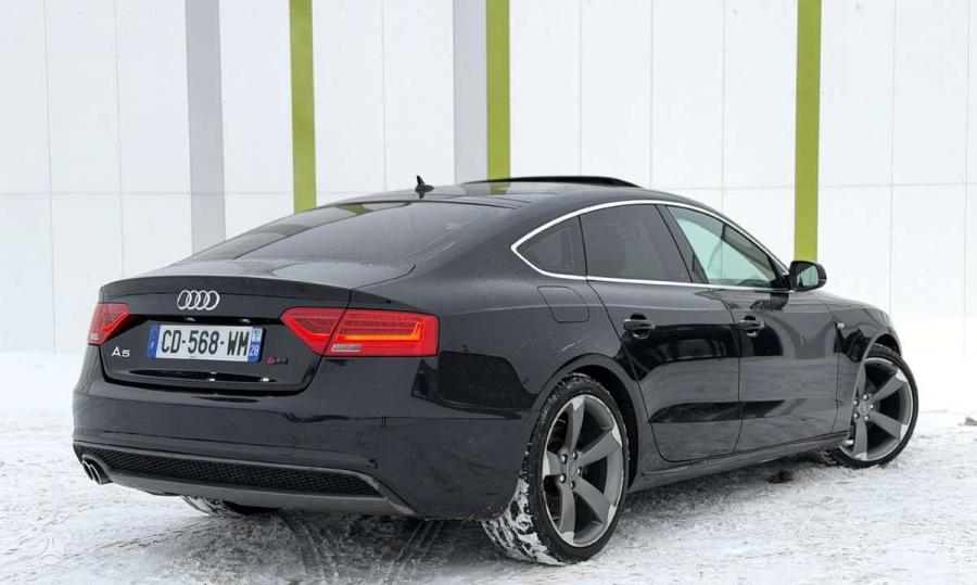 Black Audi A5 Sportback 2012 in Taurage, with an engine capacity of 1.97 L and mileage of 228 thousand km for 8800 €, photo 13 on AUTOMOTO.COM.LV