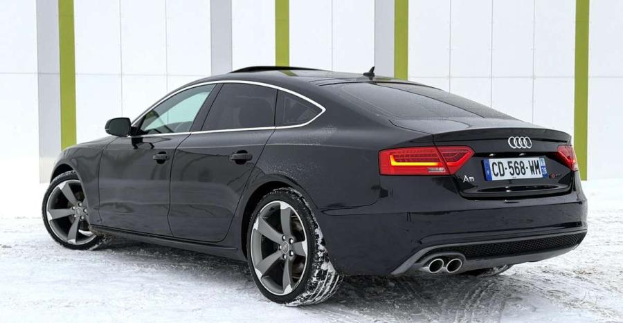 Black Audi A5 Sportback 2012 in Taurage, with an engine capacity of 1.97 L and mileage of 228 thousand km for 8800 €, photo 14 on AUTOMOTO.COM.LV