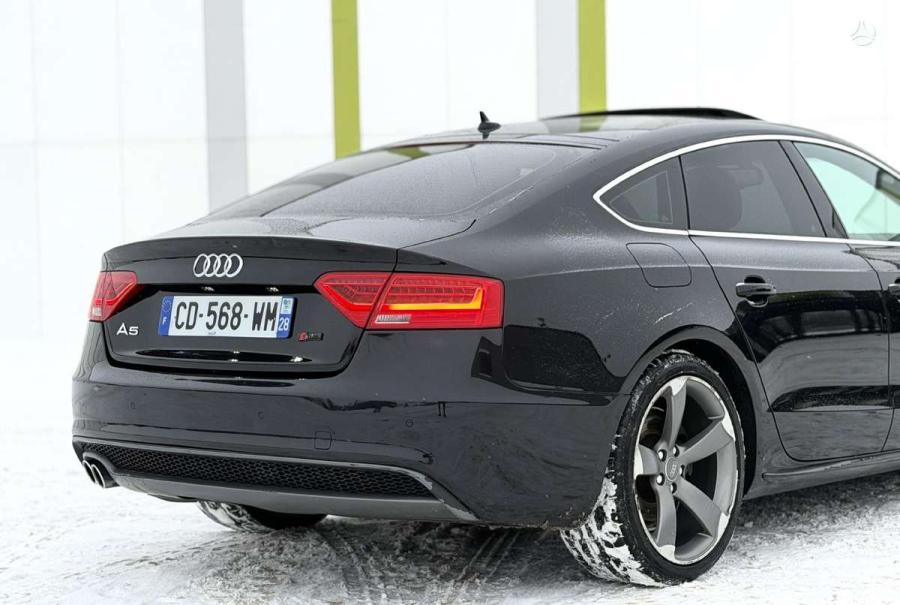 Black Audi A5 Sportback 2012 in Taurage, with an engine capacity of 1.97 L and mileage of 228 thousand km for 8800 €, photo 18 on AUTOMOTO.COM.LV